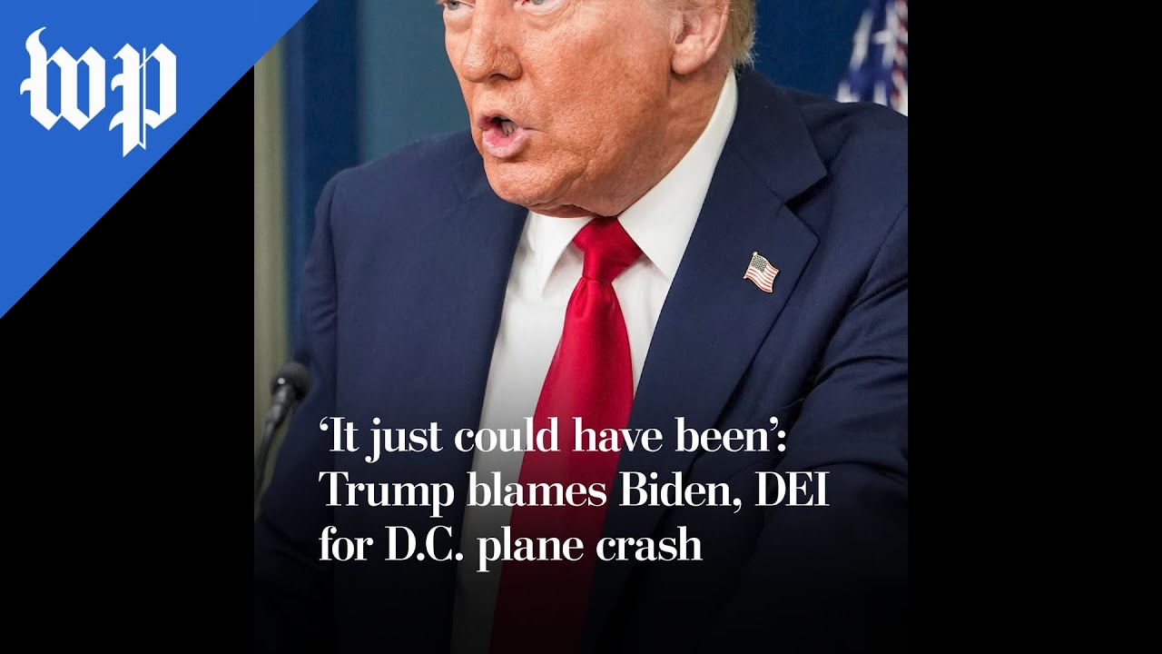 'It just could have been': Trump blames Biden, DEI for crash