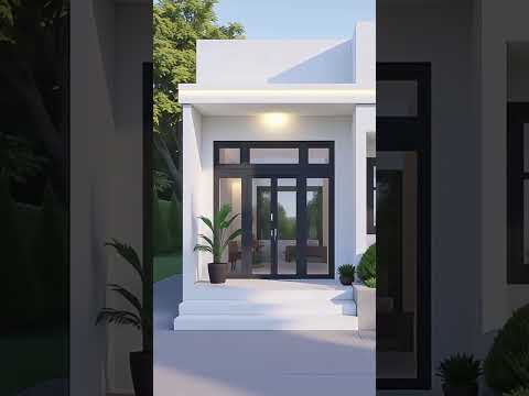 Black & White Tiny House Minimalist, Garden Living