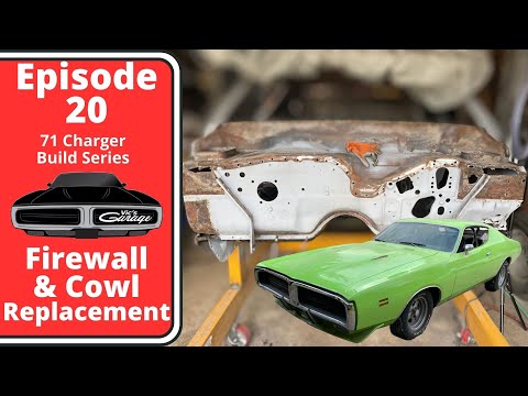 1971 Dodge Charger Build Episode 20 - Firewall and Cowl Repair