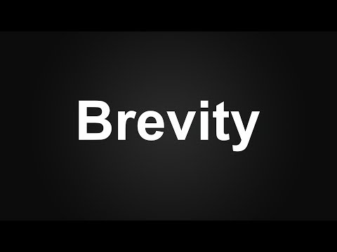 Brevity Meaning in Urdu, How to Say Brevity in English