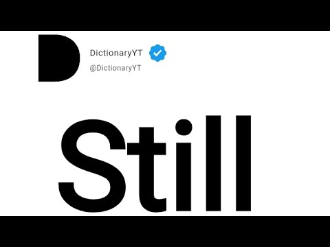 Still Meaning in English