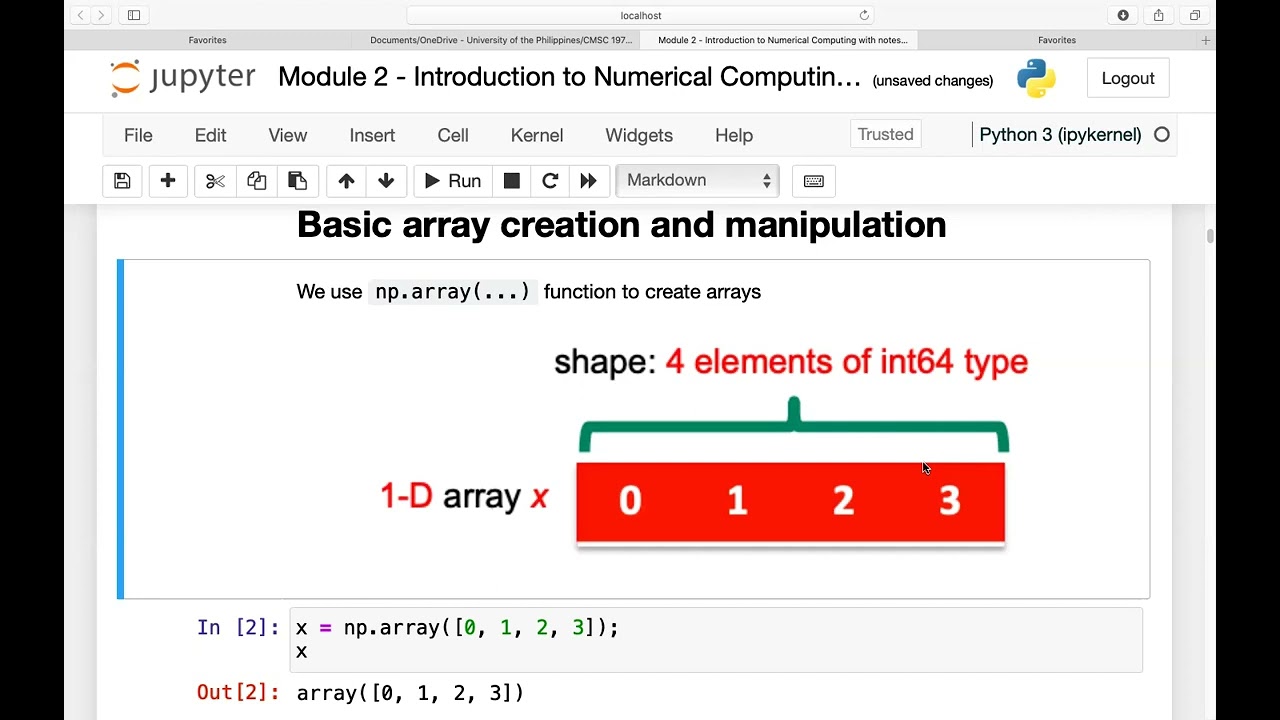 1 - Basic Array Creation and Manipulation