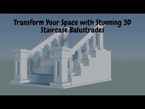 STL file Download Stunning 3D Staircase Balustrade Designs 🪜 (OBJ and ...