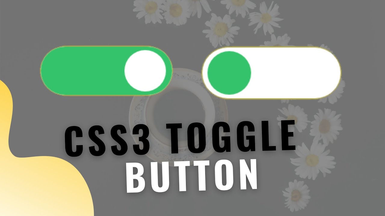 Amazing Toggle Switch Button Using Only HTML & CSS3 - CodeWithTanmay