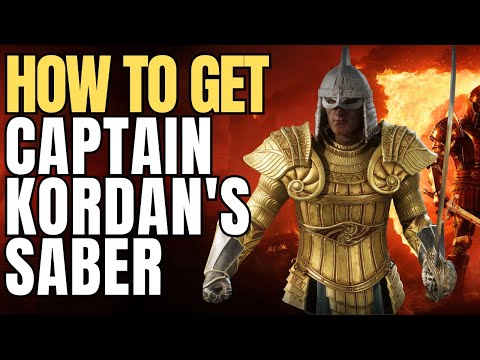How To Get Captain Kordan's Saber - Oblivion Remastered