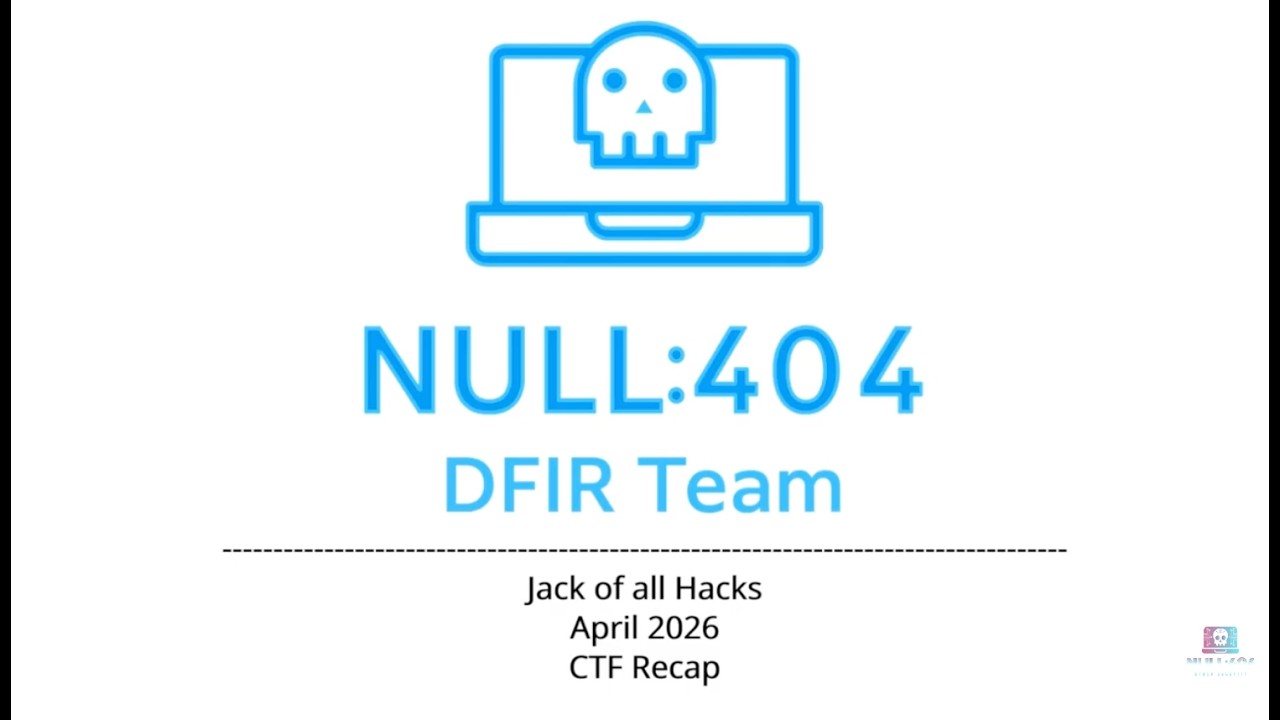 Null404's April DFIR CTF Walkthrough