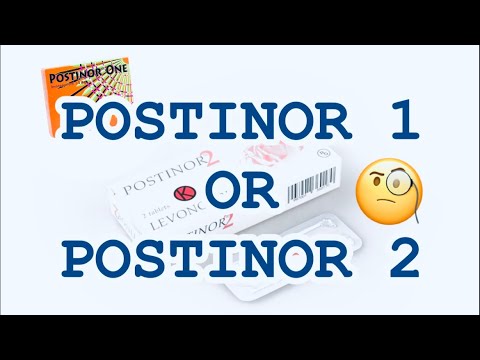 Difference between Postinor 1 & postinor 2