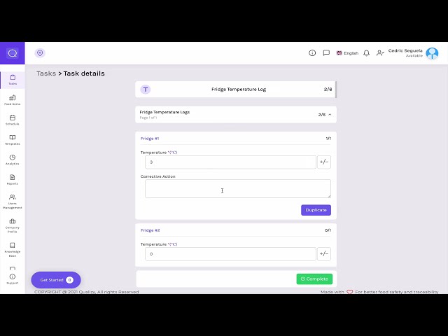Food Safety App - Start for free