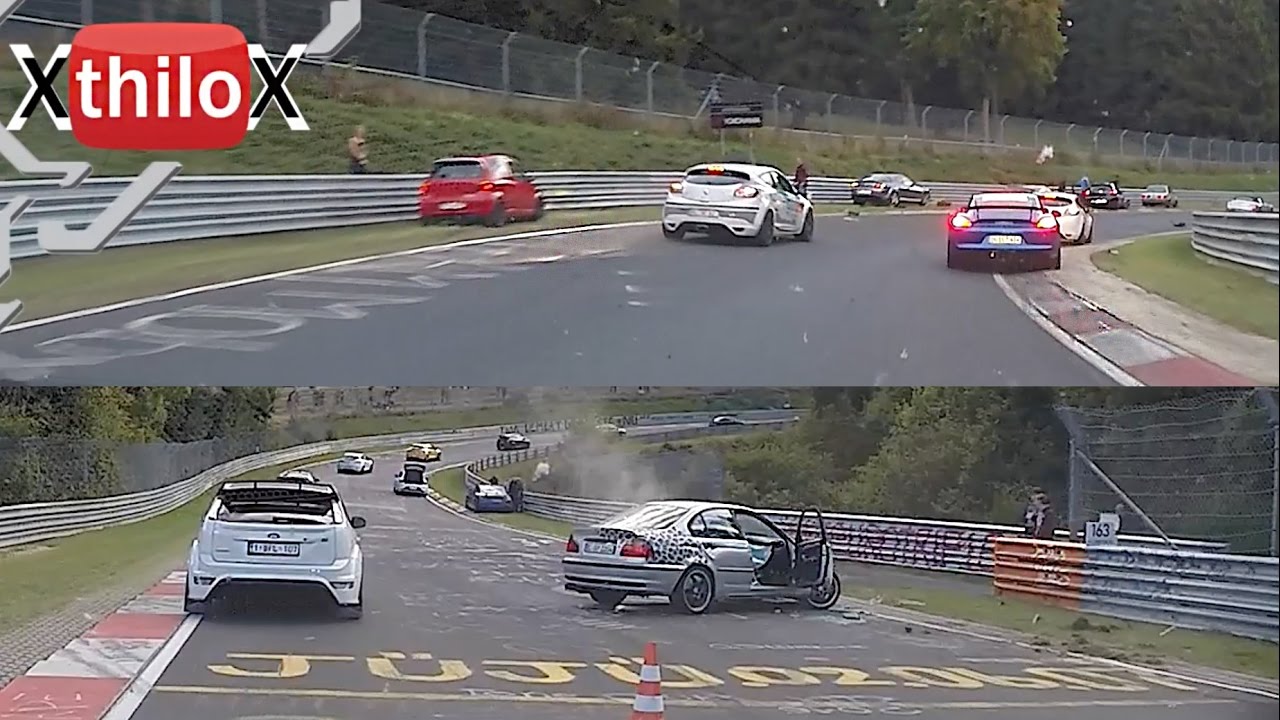 Porsche Cayman GT4 Nearly Hits Megane RS, a Nurburgring Crash Avoidance ...