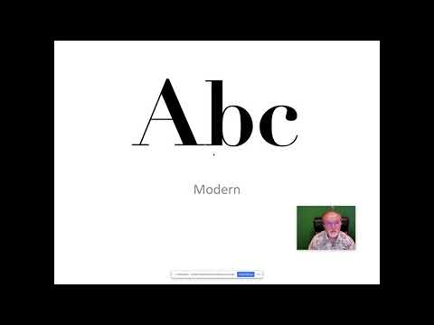 Font families