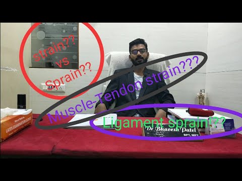 sprain and strain in hindi