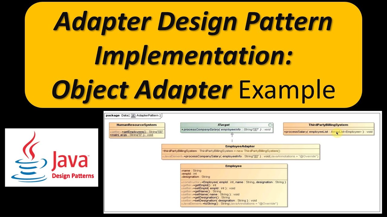 Adapter Design Pattern Implementation: Object Adapter Example