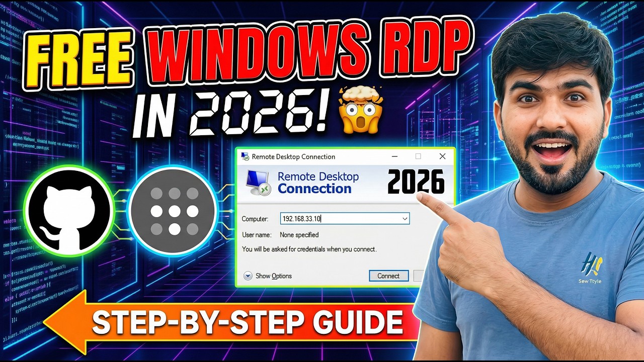 FREE Windows RDP in 2026 Using GitHub + Tailscale (Step-by-Step)