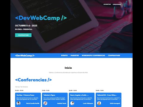 GitHub - Lean-98/DevWebCamp-MVC: DevWebCamp - Sitio de Conferencias con Pagos en PayPal, Admin y ...