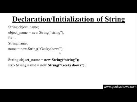 Learn 237 Declaration and Initialization of String in Java Programming Hindi - Mind Luster