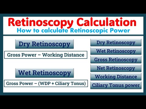 Retinoscopic Power Calculation (#retinoscopy #refraction)