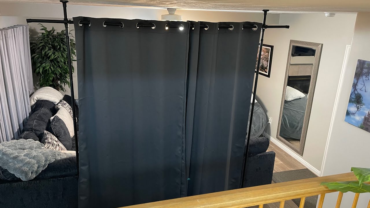 No-Drill Room Divider Rod That Actually Works! | Easy Setup & Stylish Privacy Solution