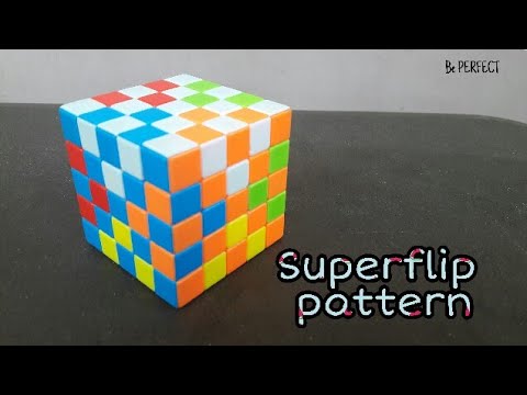 How to solve the super flip pattern on a 5x5x5 Rubix cube | Be Perfect
