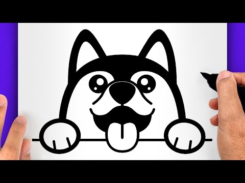 DESSIN FACILE KAWAII | COMMENT DESSINER UN CHIEN FACILEMENT - DESSIN DE CHIEN FACILE