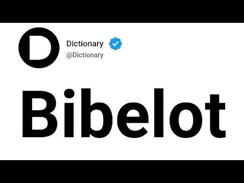 Bibelot Meaning In English