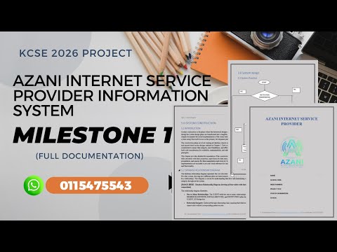 Azani ISP INFORMATION SYSTEM | KCSE 2026 COMPUTER STUDIES PROJECT