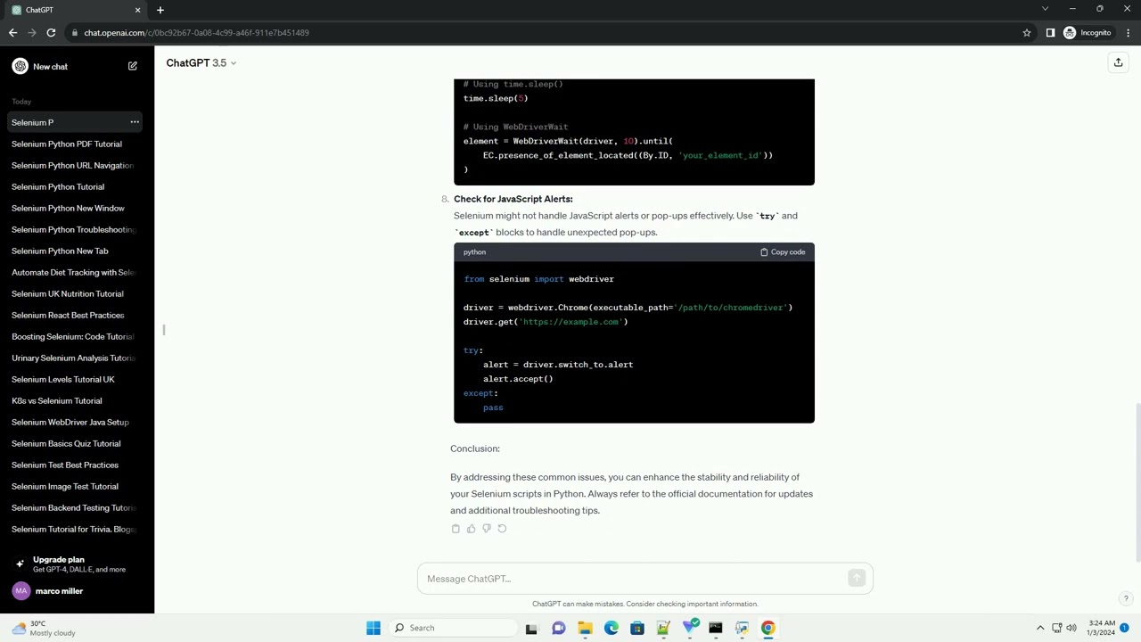 selenium python not working