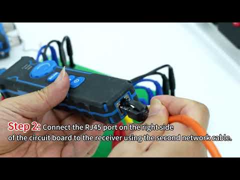 How to use two network cables and a circuit board to measure the sensitivity of NF-8508?