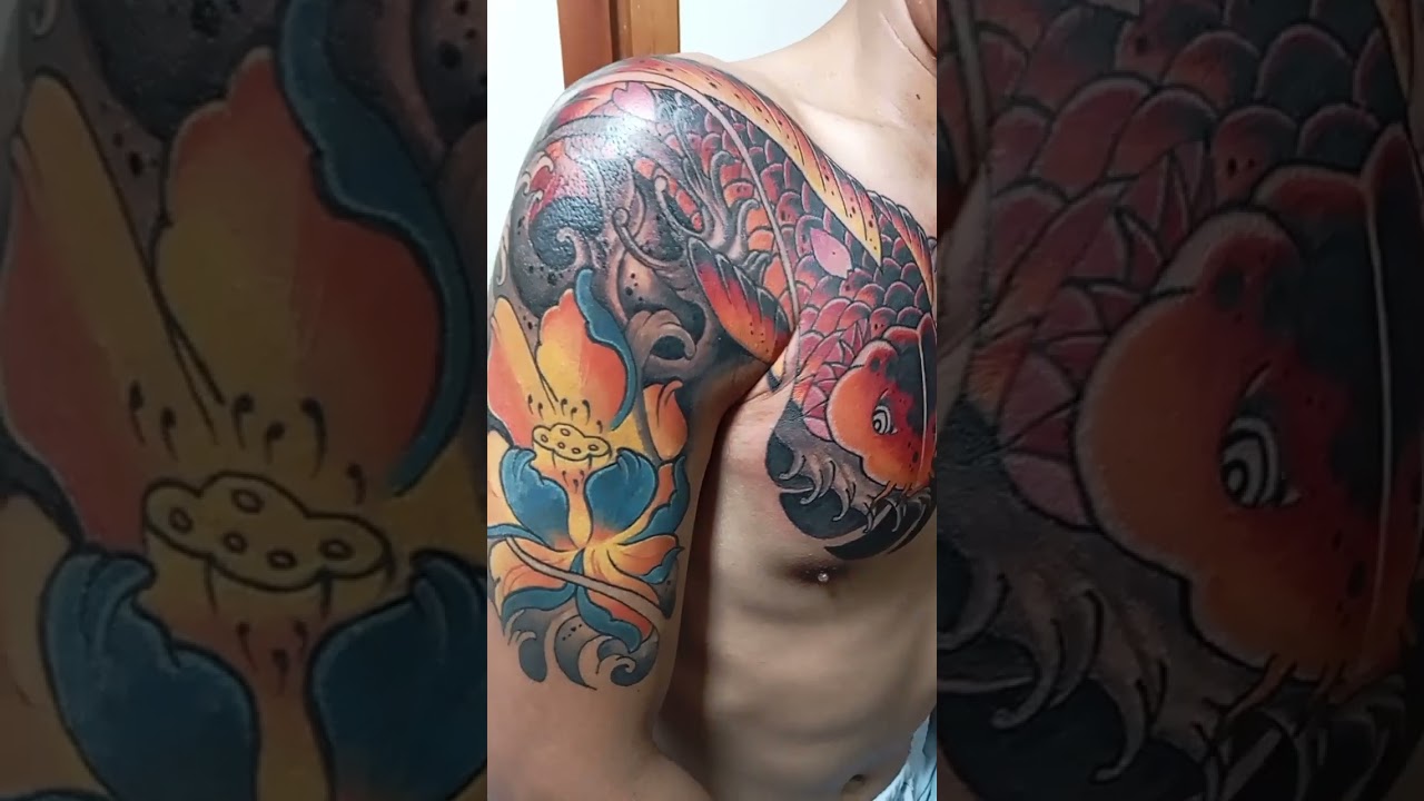 Koi fish tattoo designs second session