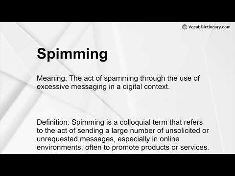 Spimming Meaning