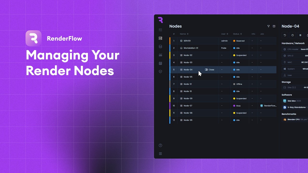 RenderFlow: Managing Your Render Nodes