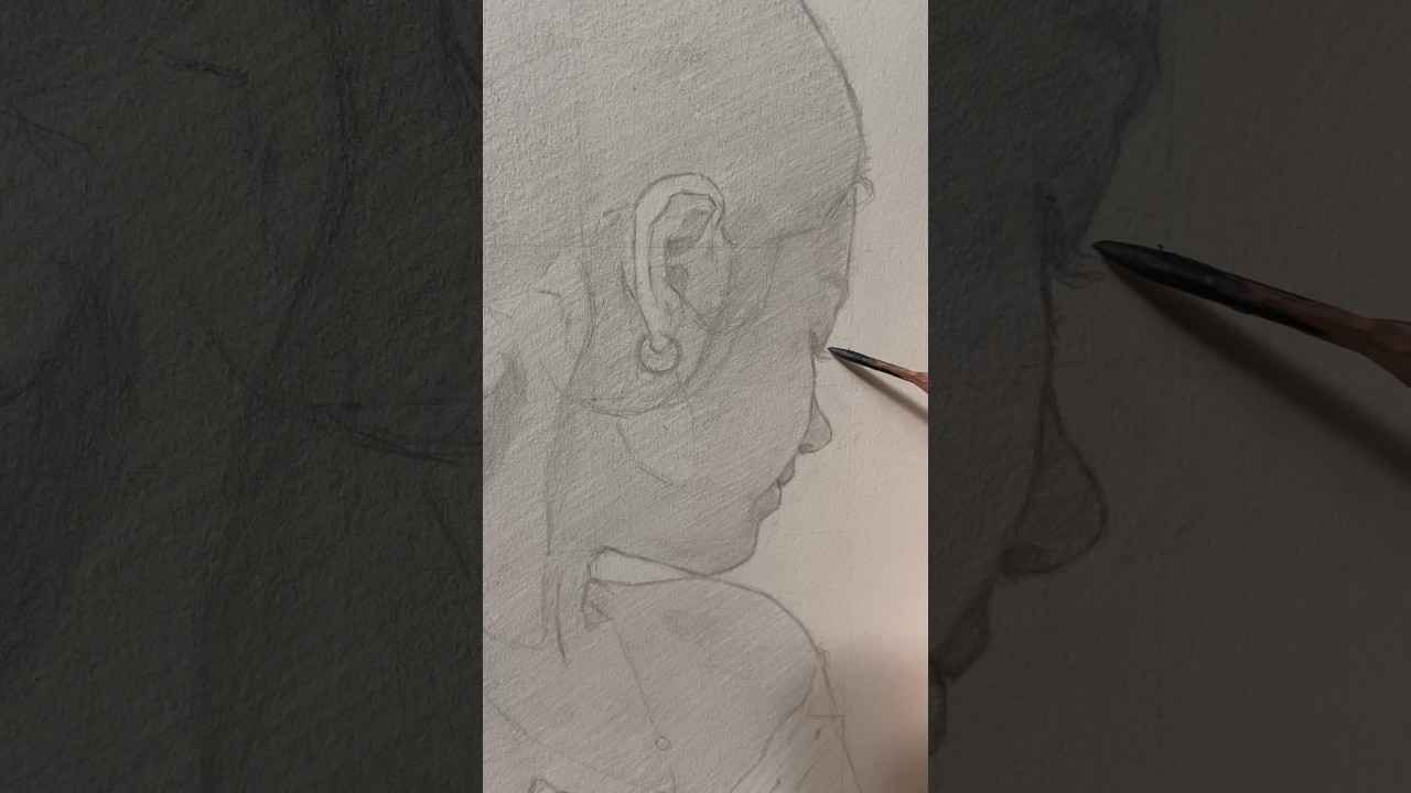 How I start my paintings — the preliminary drawing #realism #portraitart #contemporaryrealism#artist