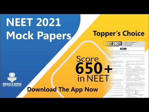 NEET 2021 MOCK TEST ncert based || Online free test series for NEET 2021 by Medica Wing
