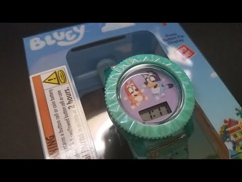 How to set up Bluey Flashing LCD watch