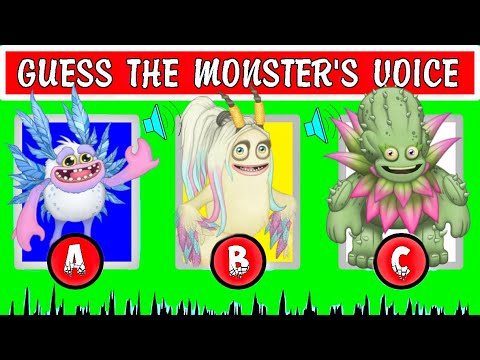 GUESS THE MONSTER'S VOICE ( MY SINGING MONSTERS ) | WHAJJE, CLACKULA, ROOTITOOT