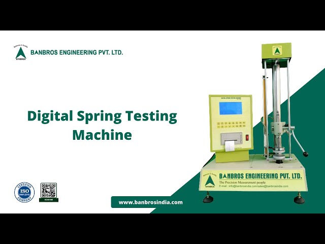 Spring Testing Machine - Digital Spring Testing Machine, BSTM-DM Series ...