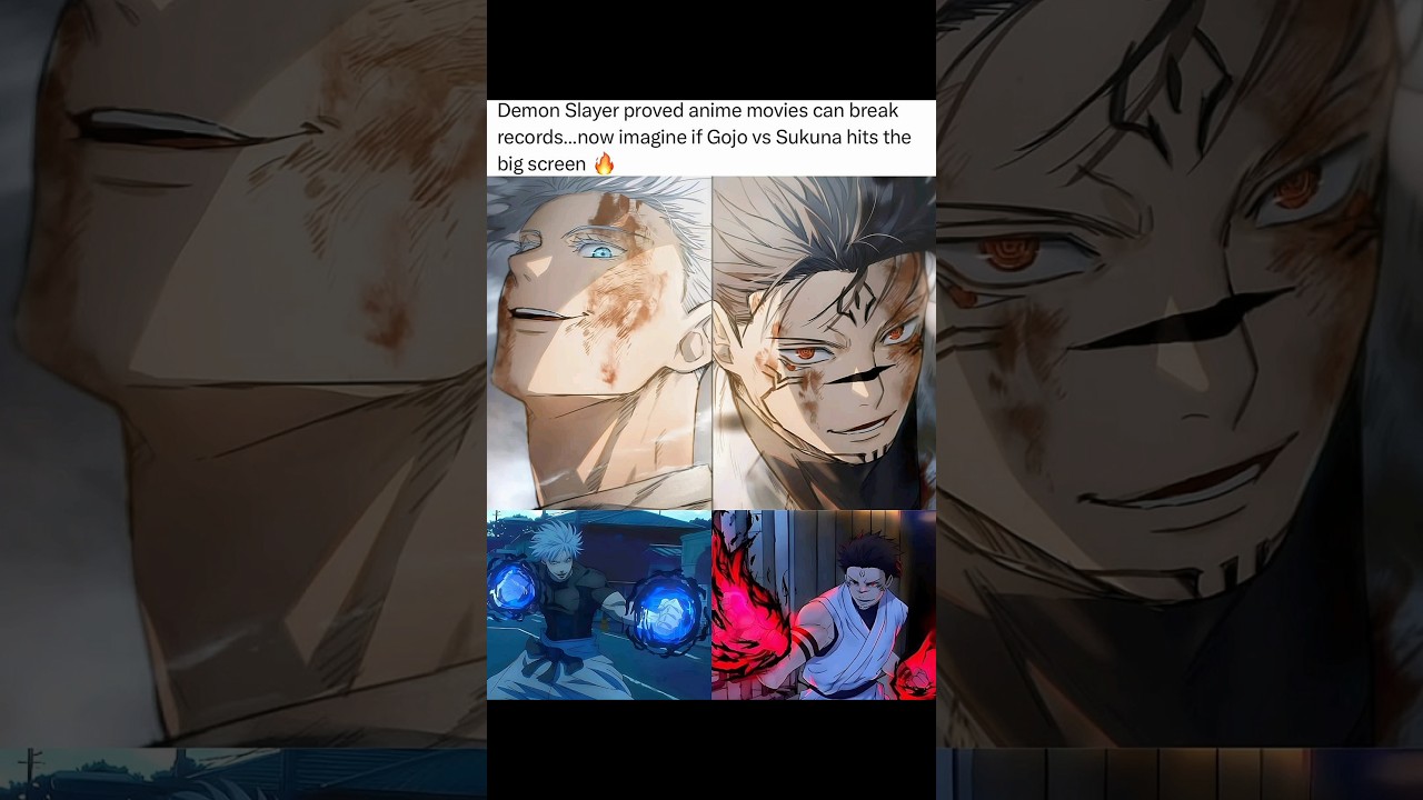 Imagine the hype if Gojo vs Sukuna got its own movie! Demon Slayer set records, but this battle coul