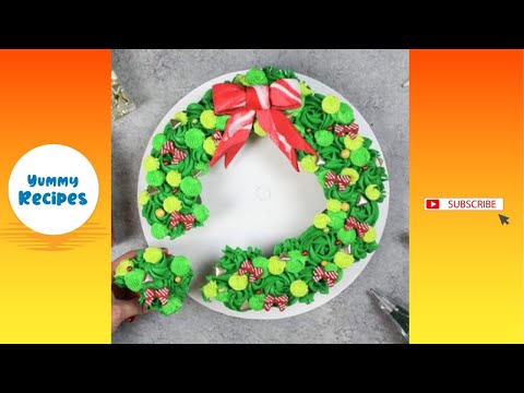 Pull Apart Wreath Cupcakes For This Christmas | Yummy Recipes #Shorts