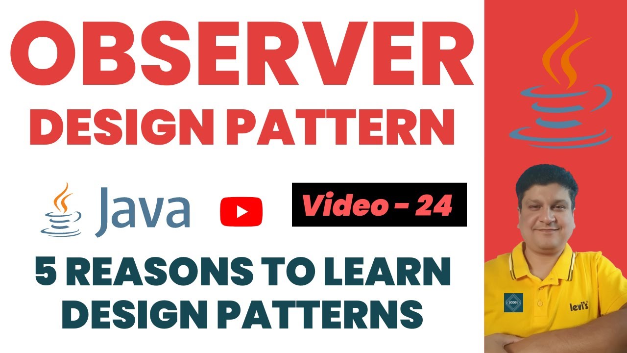 Observer Design Pattern Tutorial with Java Coding for Beginners  | Observer Pattern Explained