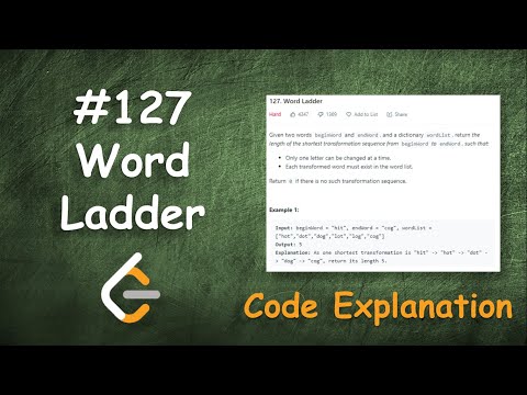 Word Ladder | Live Coding with Explanation | Leetcode #127