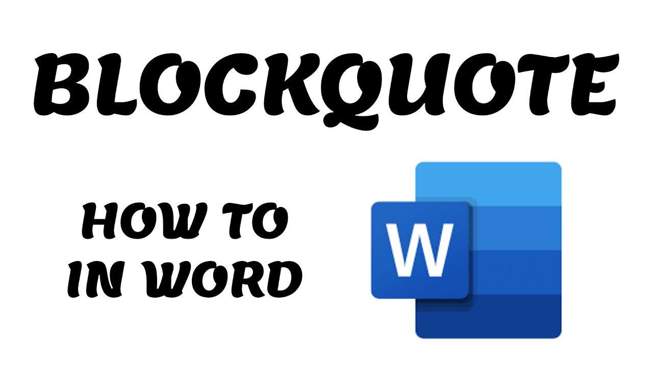 How to Blockquote in Microsoft Word