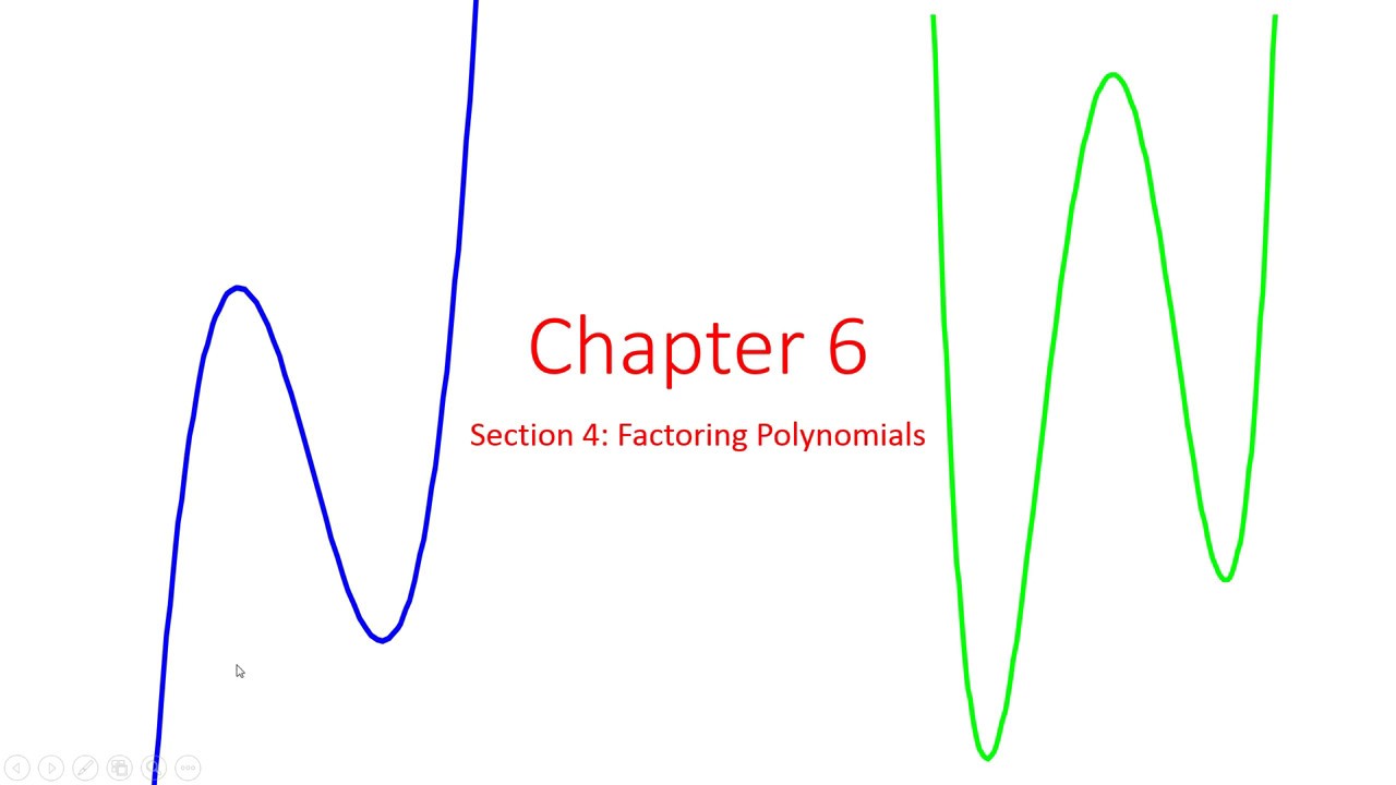 6 4 Factoring Polynomials