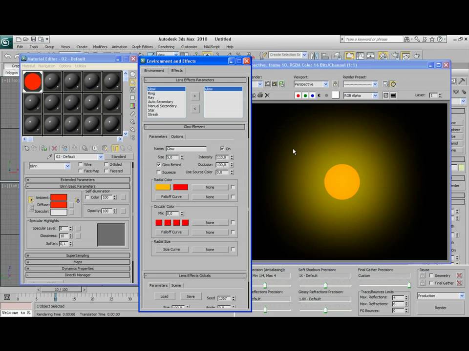 3d max lighting tutorial: Glow effects