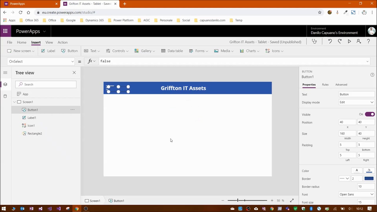 Learn Microsoft PowerApps | 5. Exploring Controls