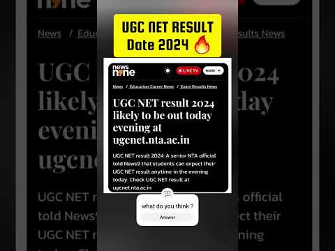 UGC-NET June 2024 / Re Exam Result । Ugc Net Result 2024 । Nta Net Result #ugcnet #ugcnetresult