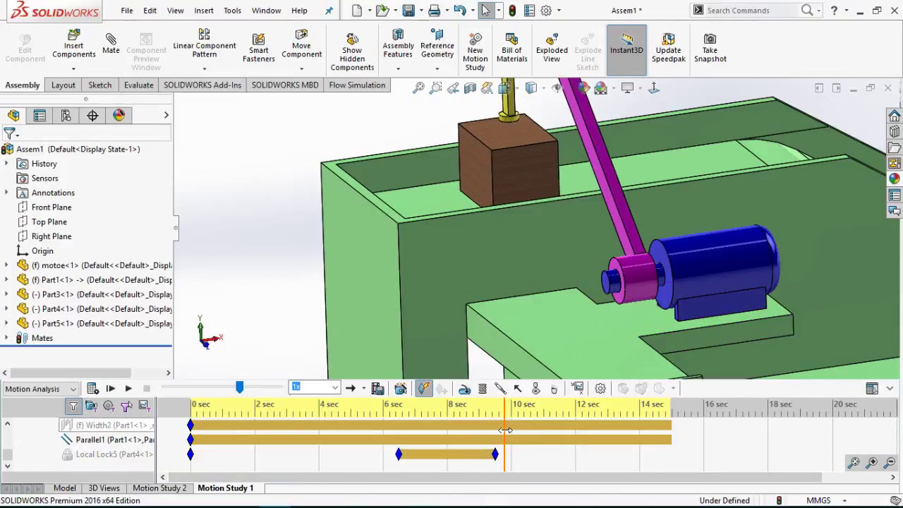 A guide to motion simulation in Solidworks