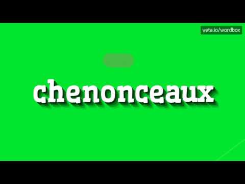 CHENONCEAUX - HOW TO PRONOUNCE IT!?