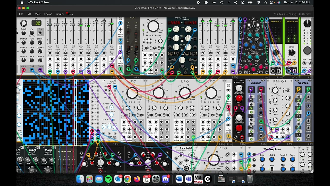 Generative Ambient Modular for Studying