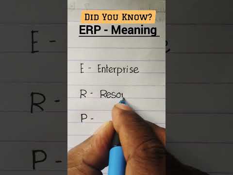 ERP Meaning