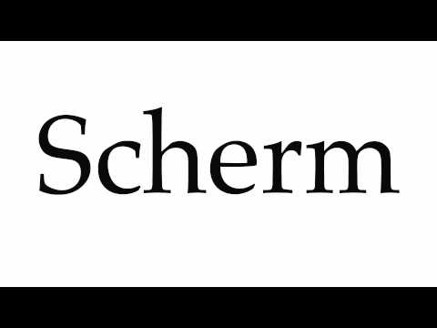 How to Pronounce Scherm