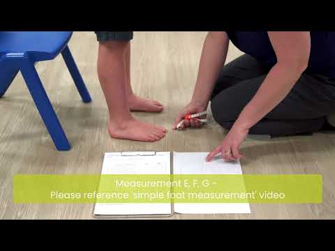 How to Measure for an AFO alternative Shoe Orthoses- Health Professionals only